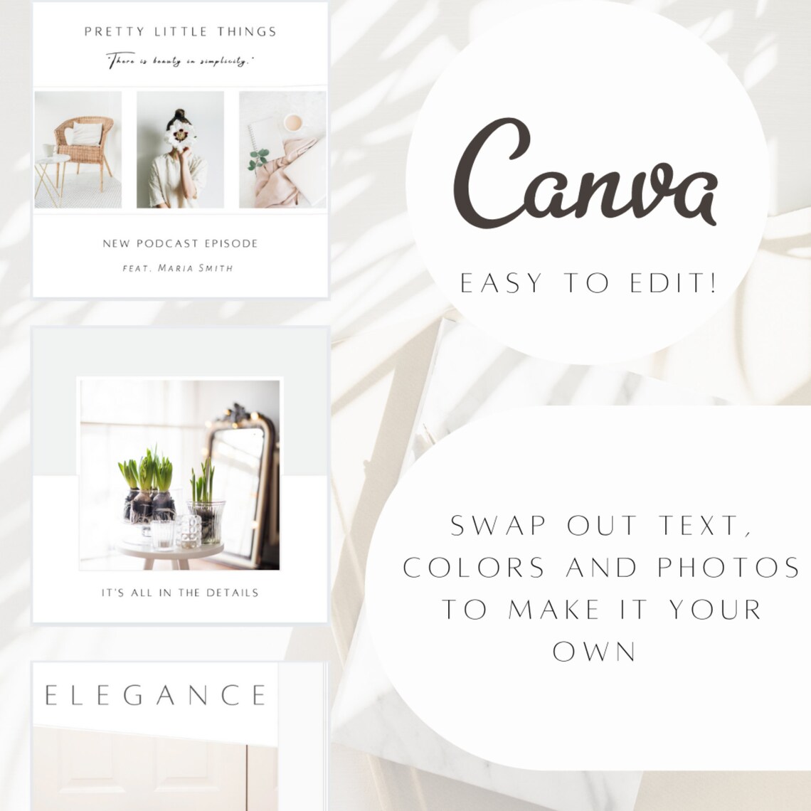 21 Instagram Post Template Clean Simple Minimalist Design Social Media ...