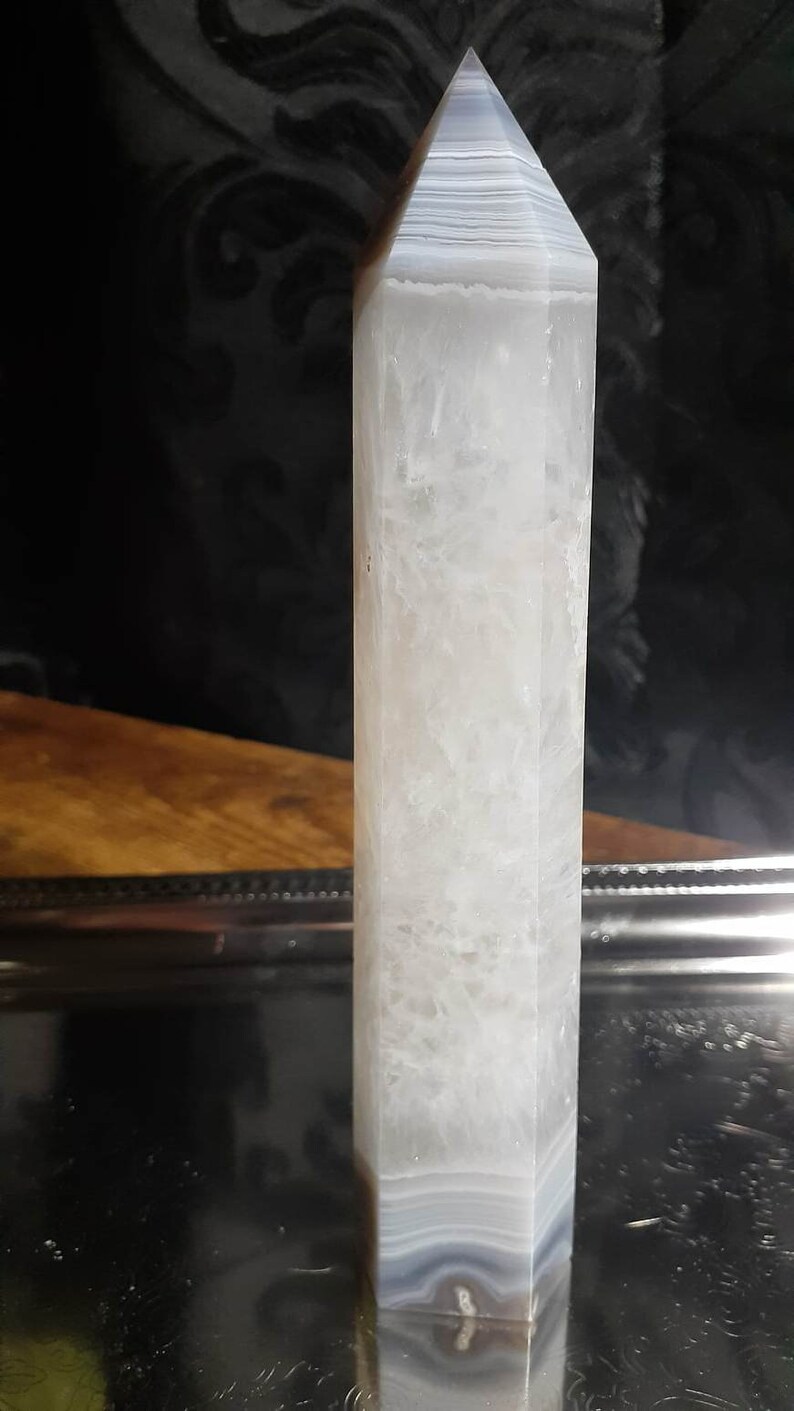 Mixed Blue Lace Agate Towers Crystals to Embrace Tranquility - Etsy