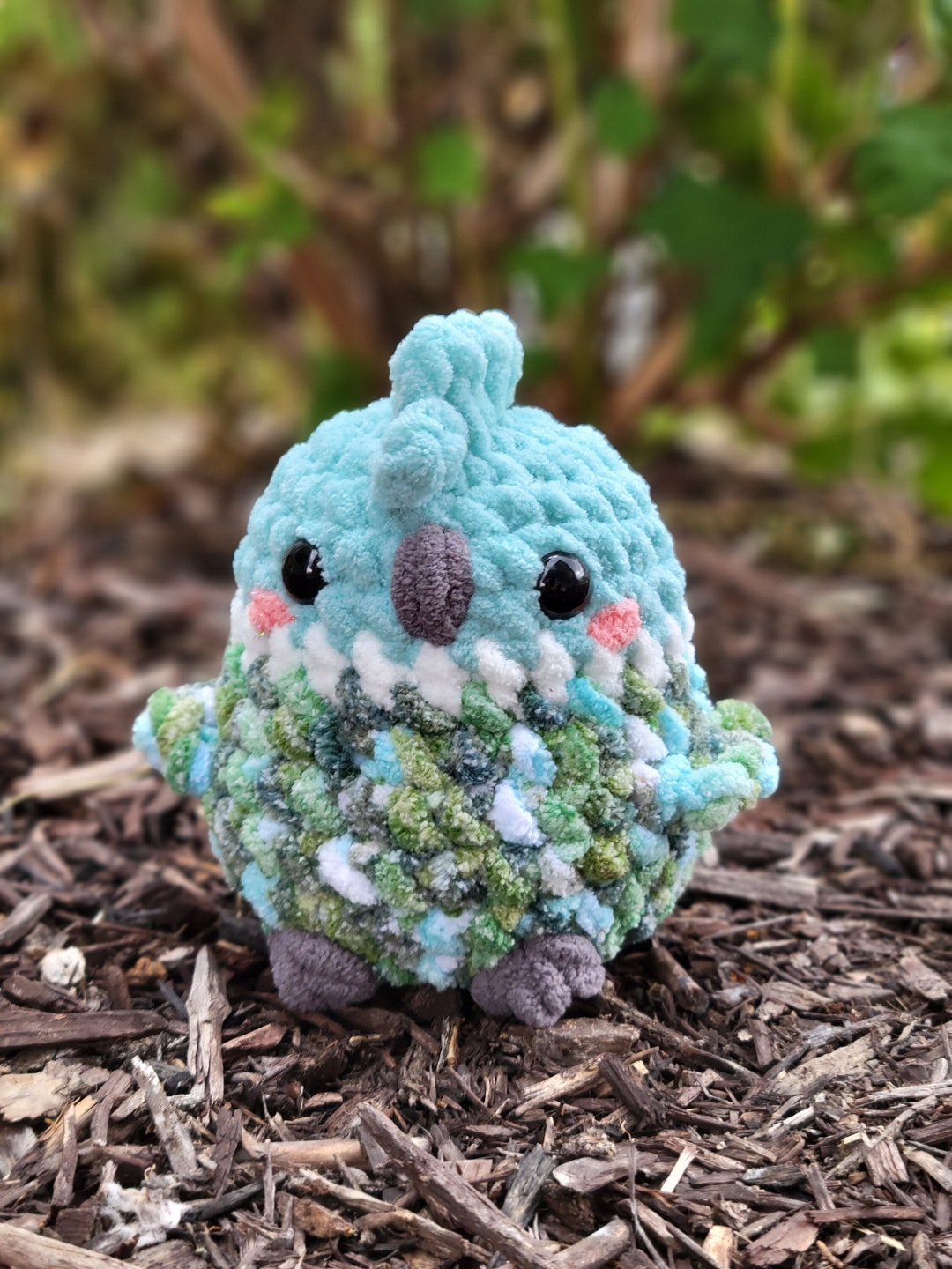 Crocheted Bird Plushie: Soft Chenille Stuffed Animal - Etsy