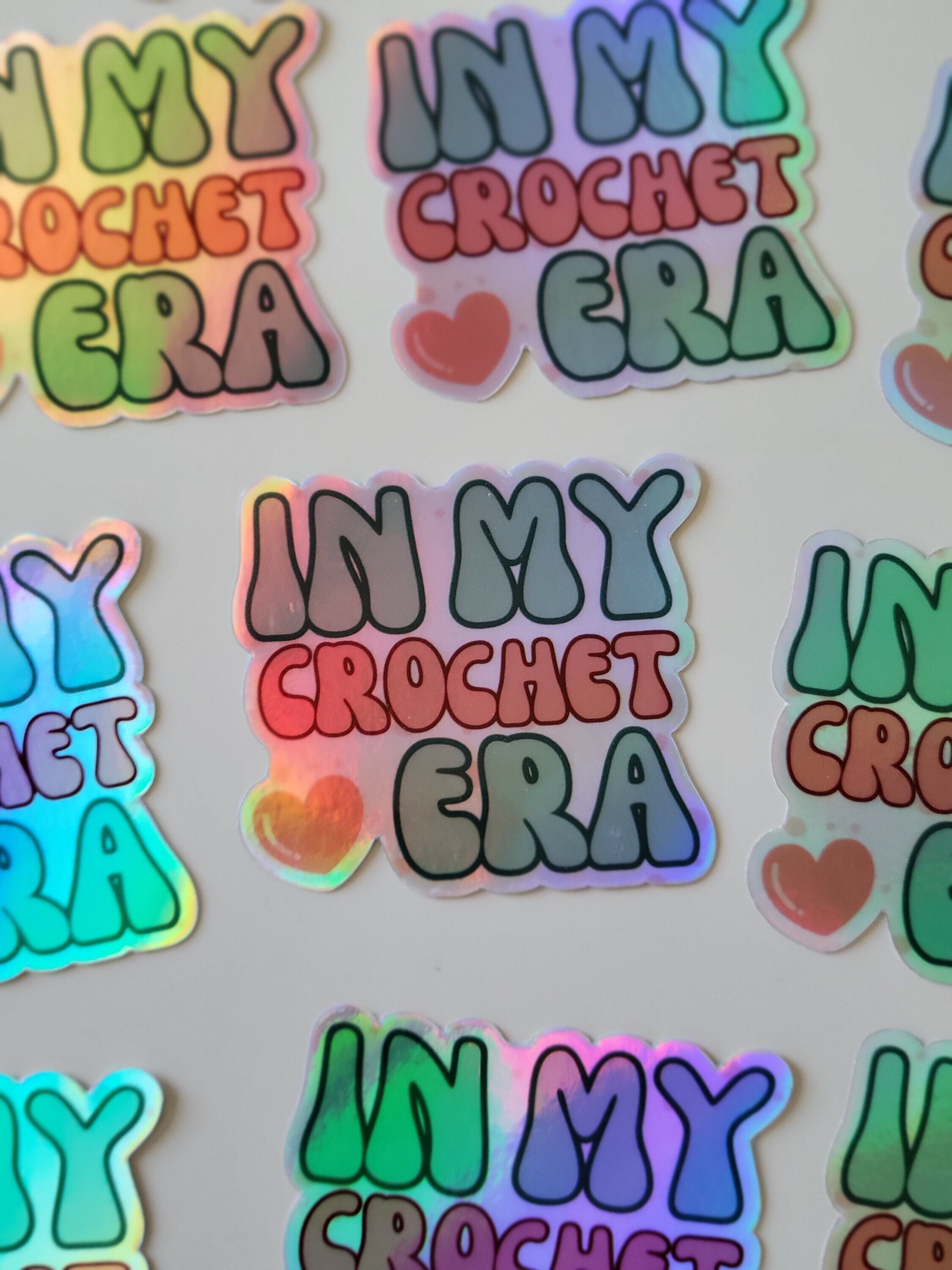 Crochet Sticker in My Crochet Era Holographic Sticker Gift for ...