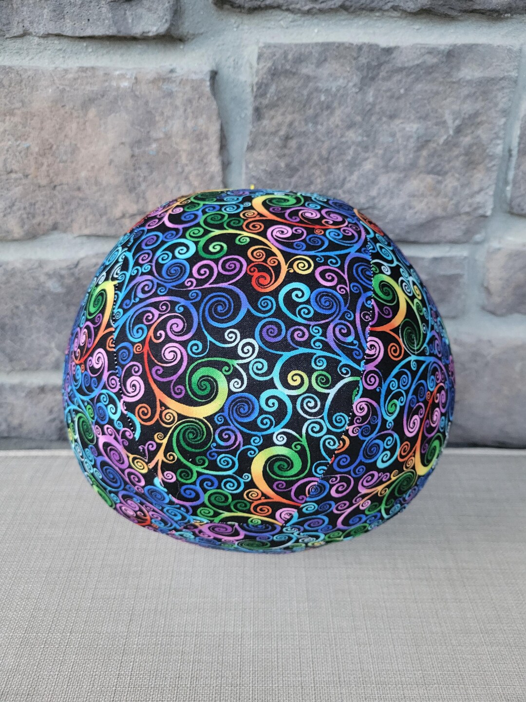 Fabric Balloon Ball Cover Toy | Rainbow Colors and Swirls | Family Fun ...