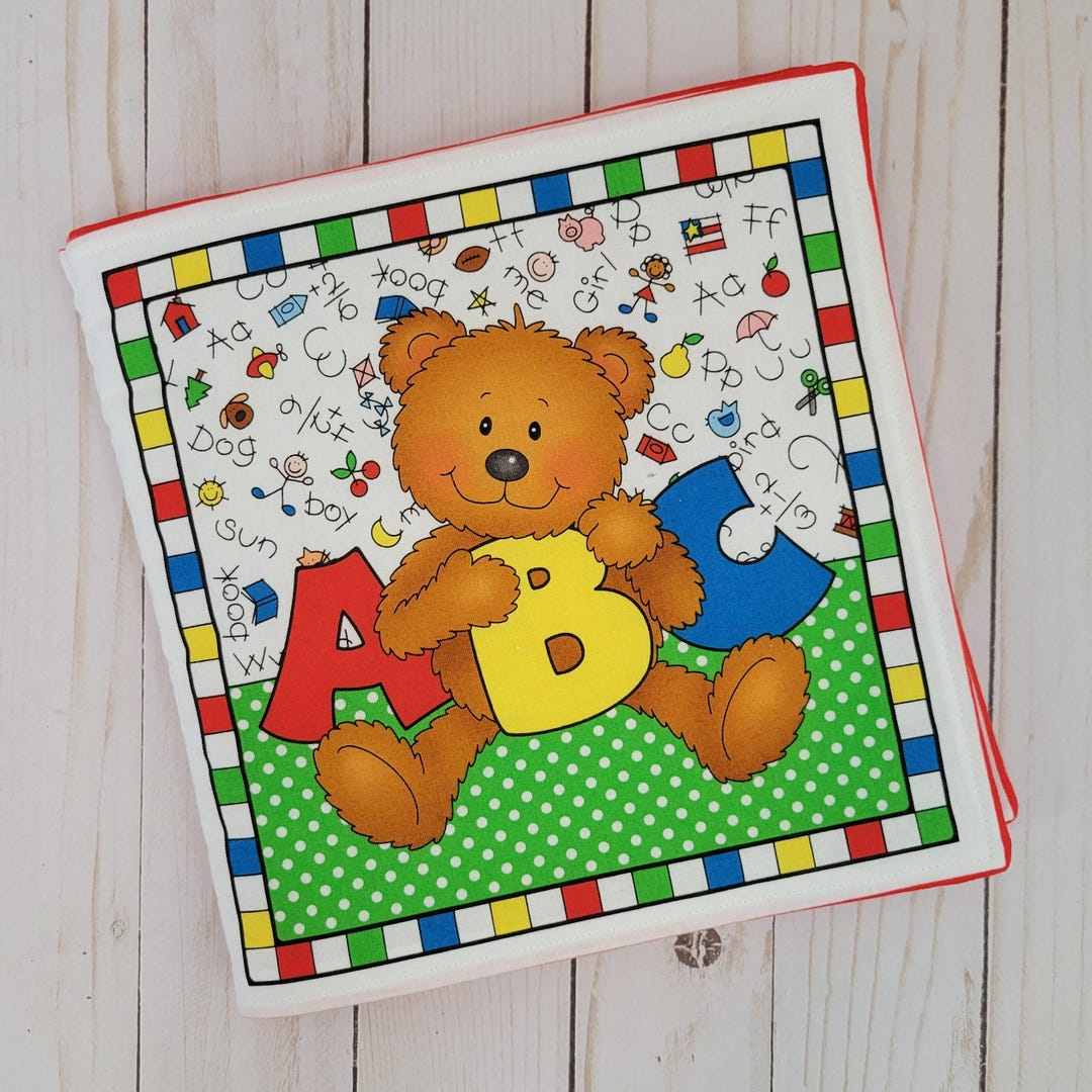 Baby Cloth Book | ABC Book | Teddy Bears | Quiet Book | Soft | Handmade ...