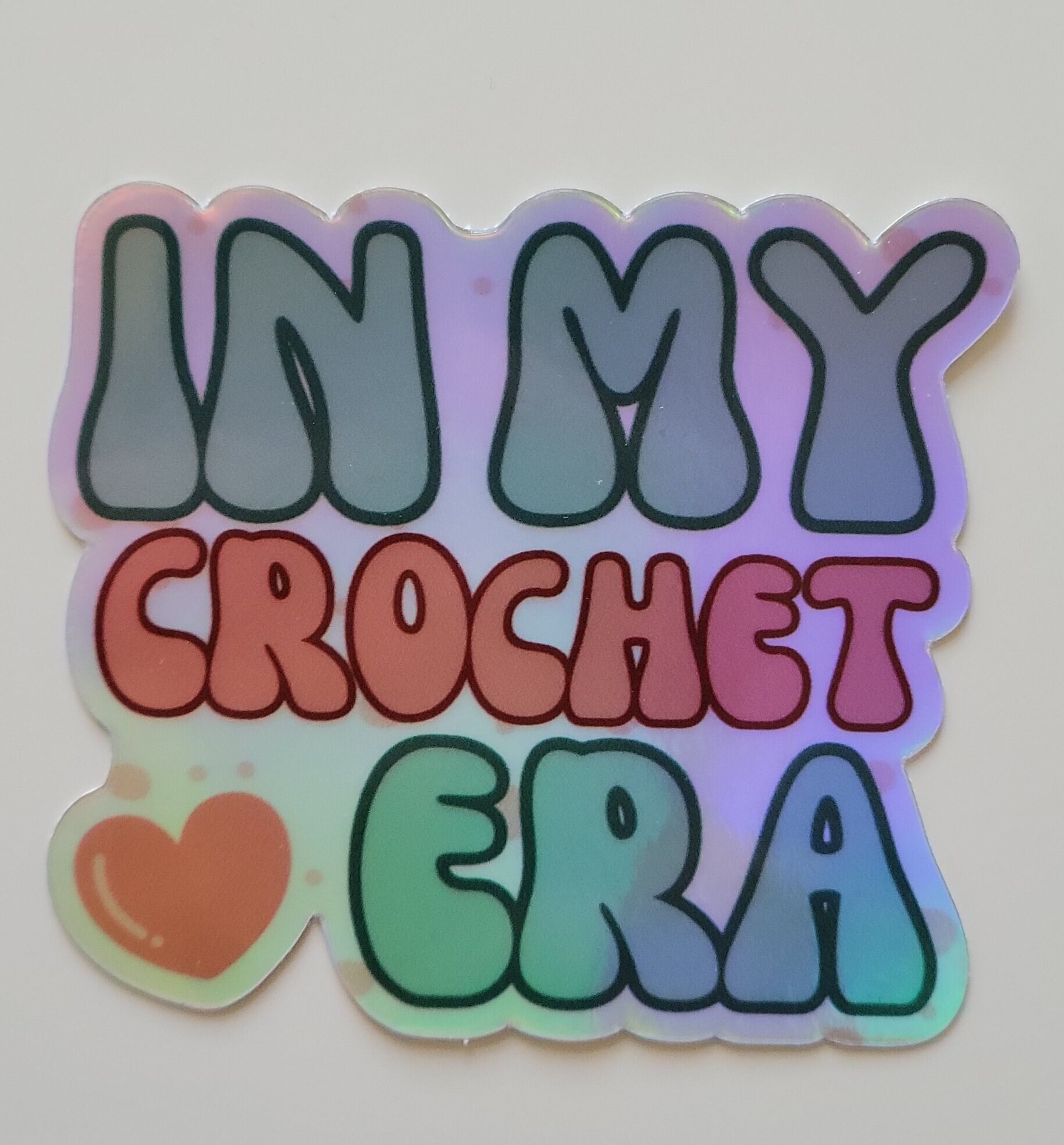 Crochet Sticker in My Crochet Era Holographic Sticker Gift for ...