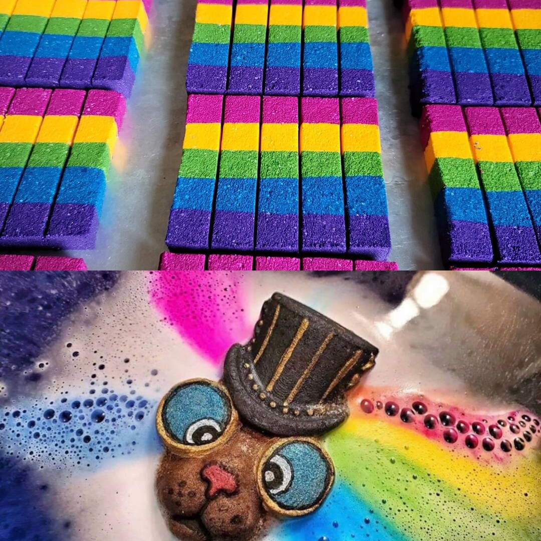 100 Bath Bomb Embed Bars Tropical Rainbow - Etsy