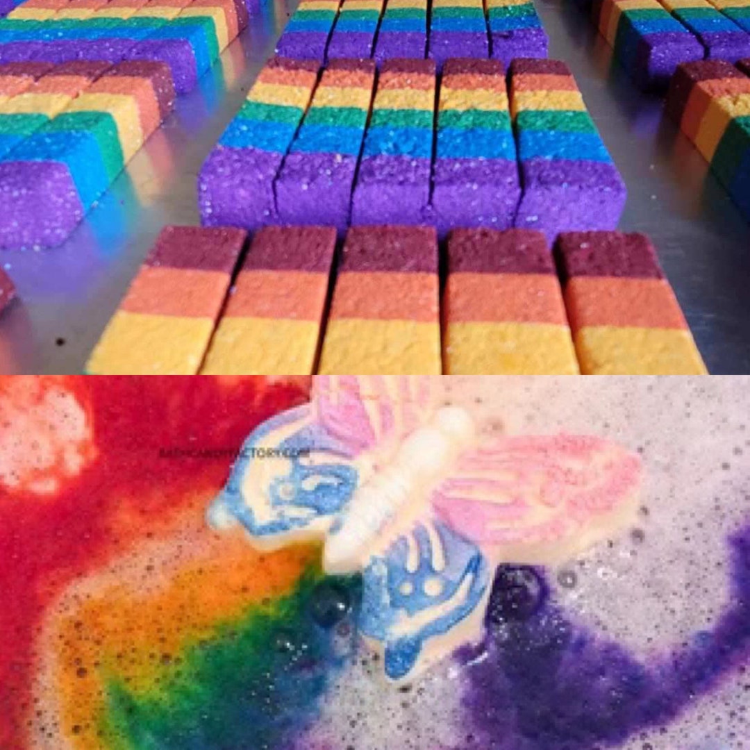 100 Bath Bomb Embed Bars Rainbow Bright - Etsy