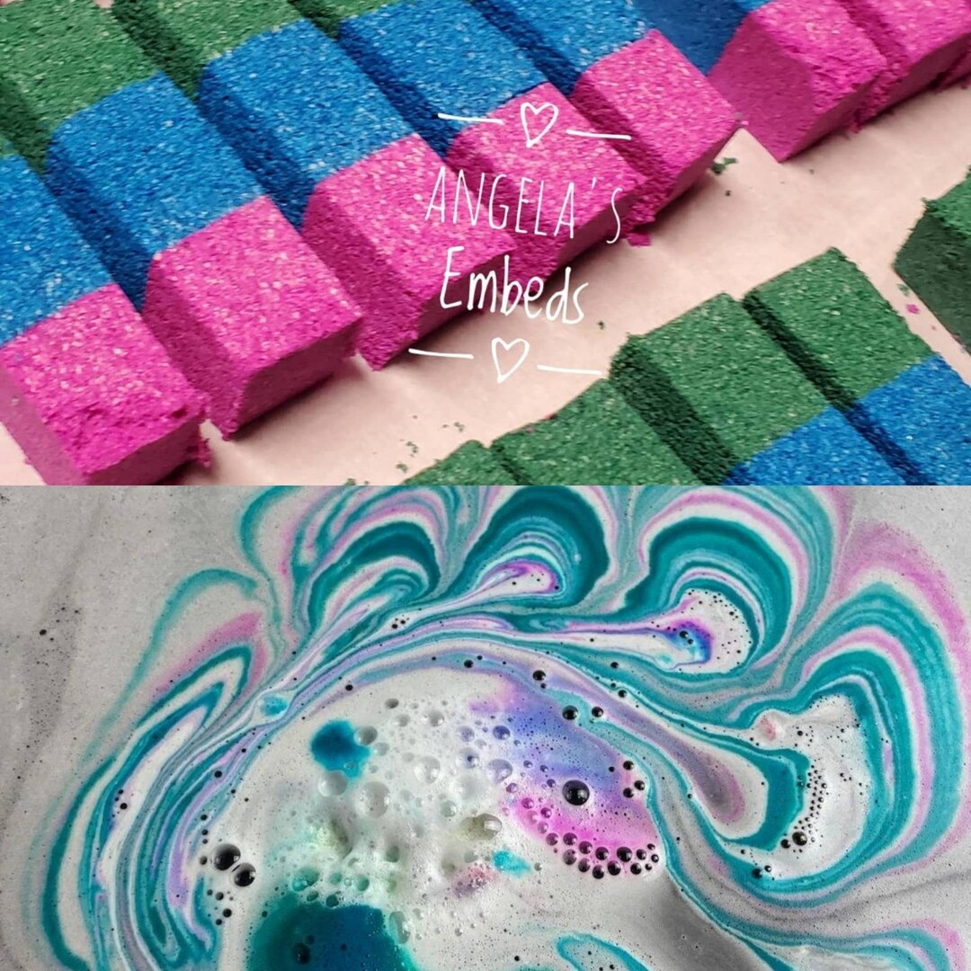 100 Bath Bomb Embed Bars Blue Lagoon Embeds - Etsy