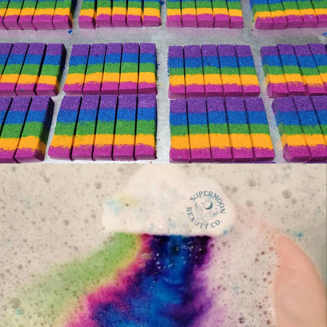 100 Bath Bomb Embed Bars Tropical Rainbow - Etsy