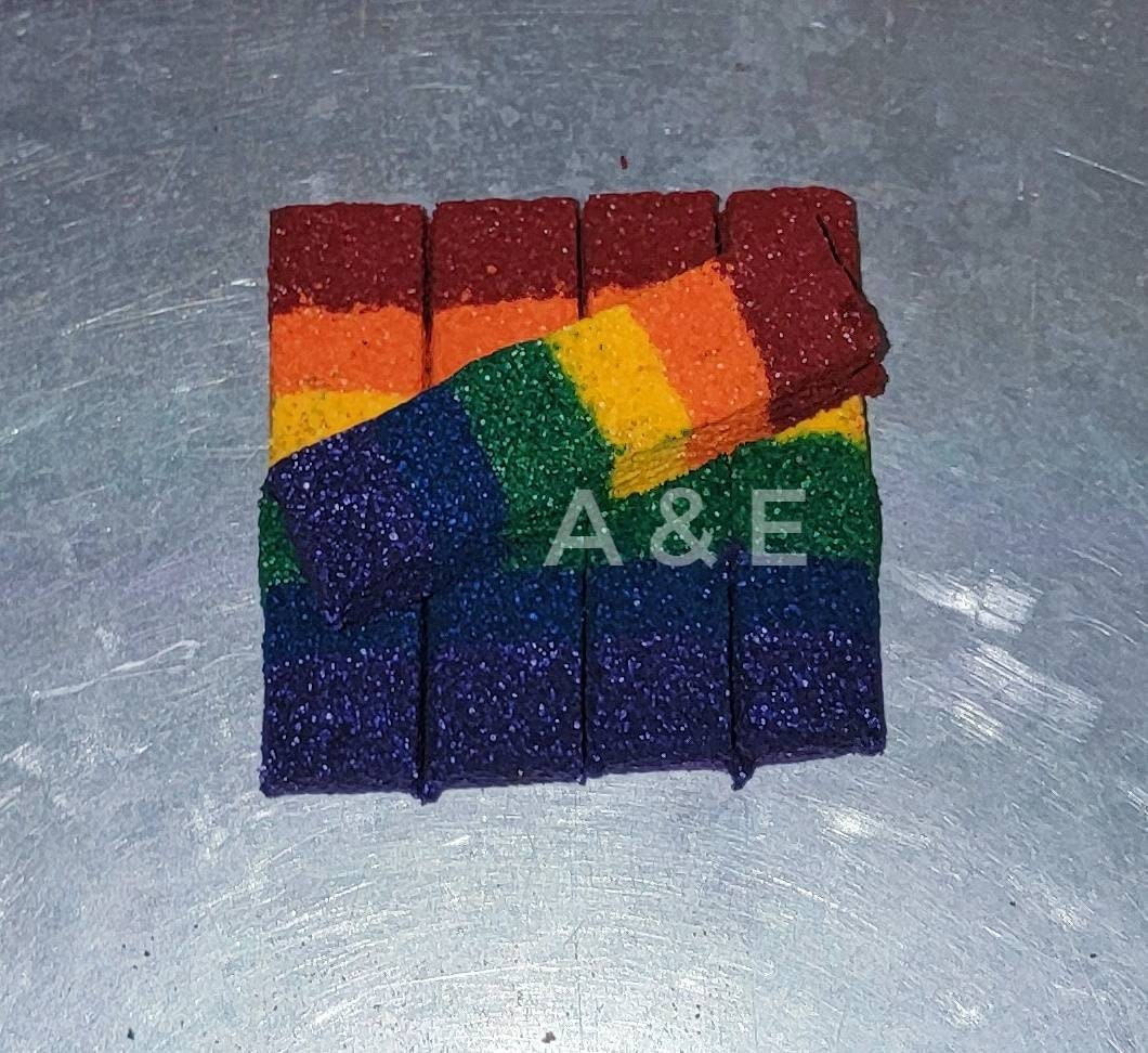 20 Bath Bomb Embed Bars Rainbow Bright - Etsy