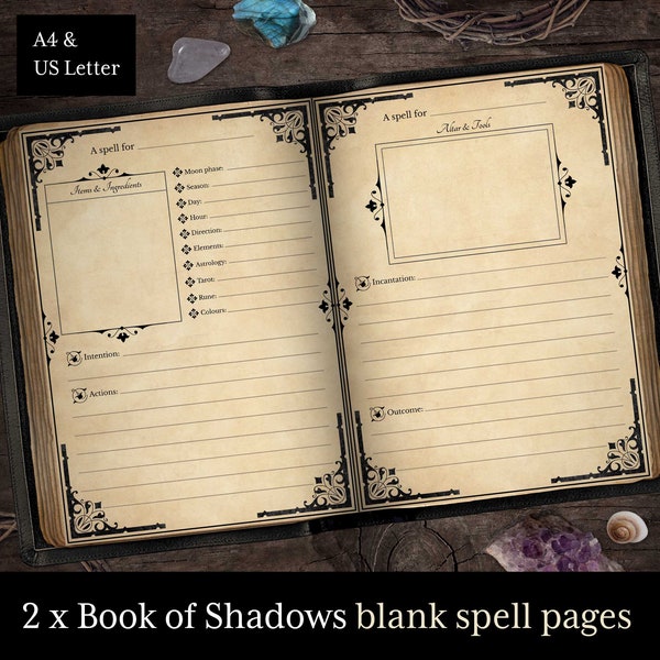 Book of Shadow Pages - Etsy