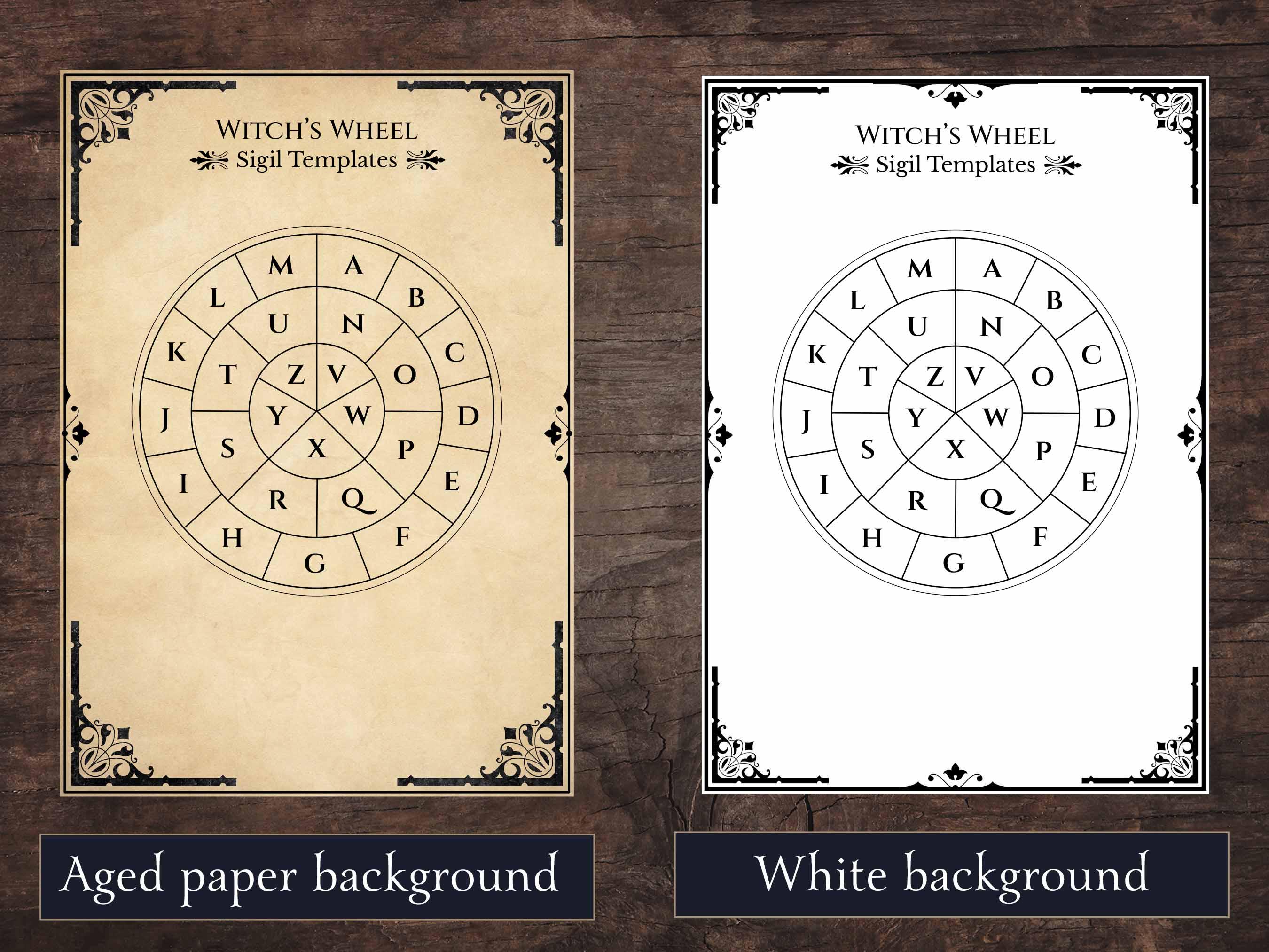 21 Sigil Magick and Templates Book of Shadows Pages for Sigil Spells ...