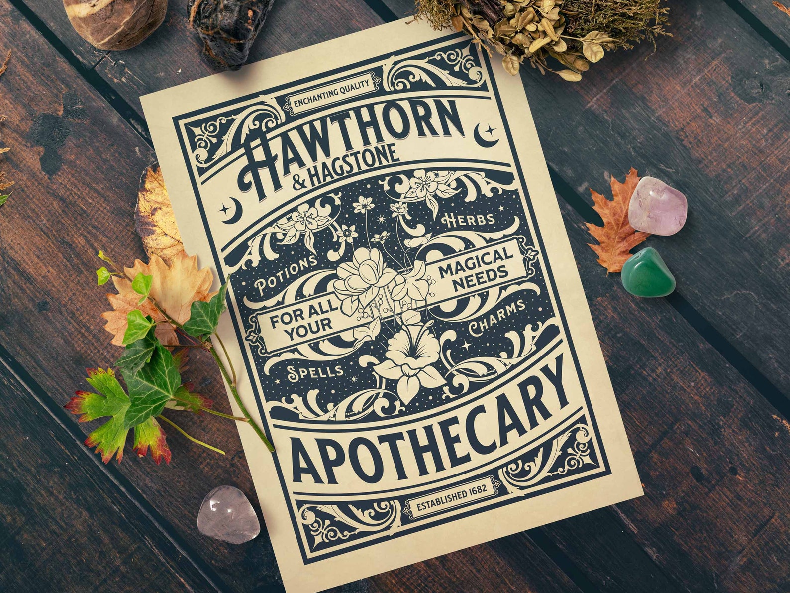 Apothecary Sign - Hawthorn & Hagstone Vintage Style Printable. Unique ...