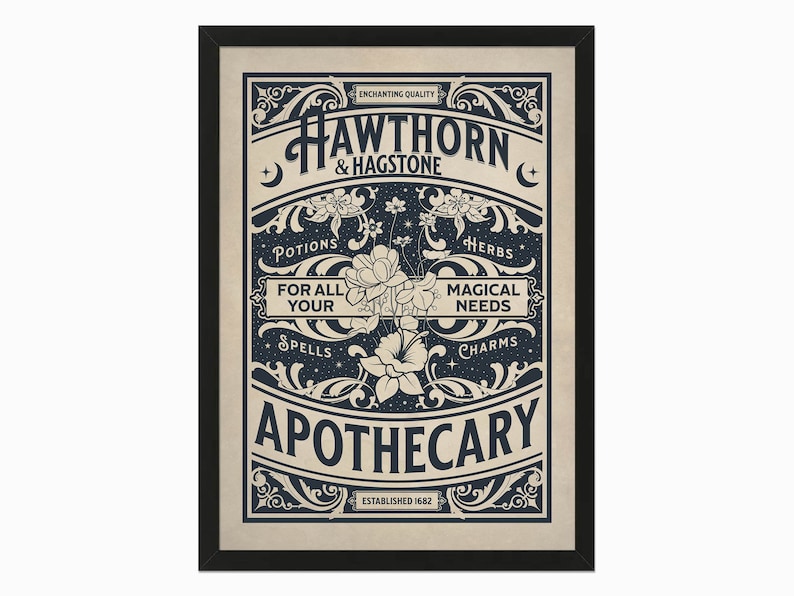 Apothecary Sign - Hawthorn & Hagstone Vintage Style Printable. Unique ...