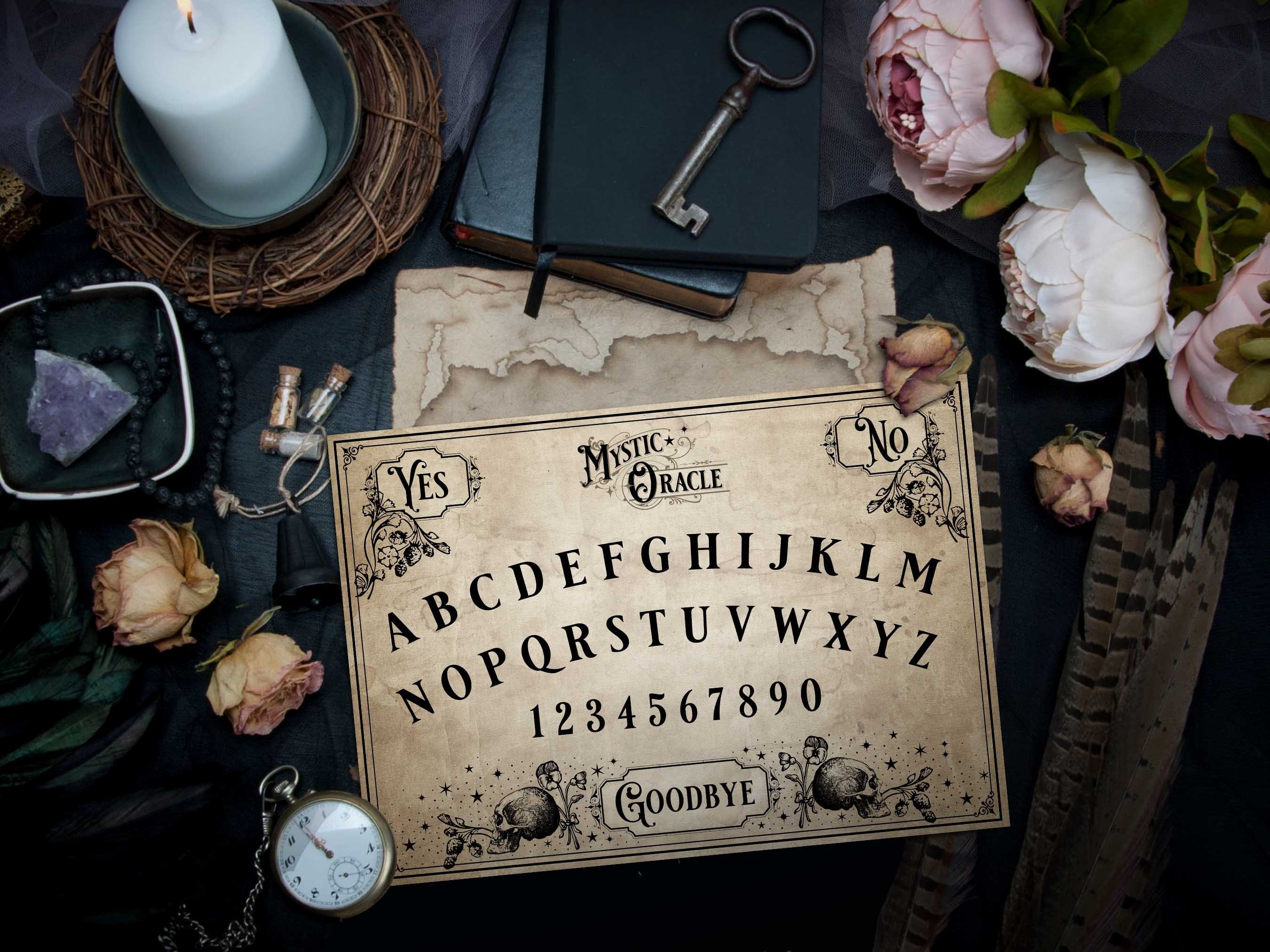 Victorian Ouija Board Printable, Vintage Style. Pendulum Board for ...