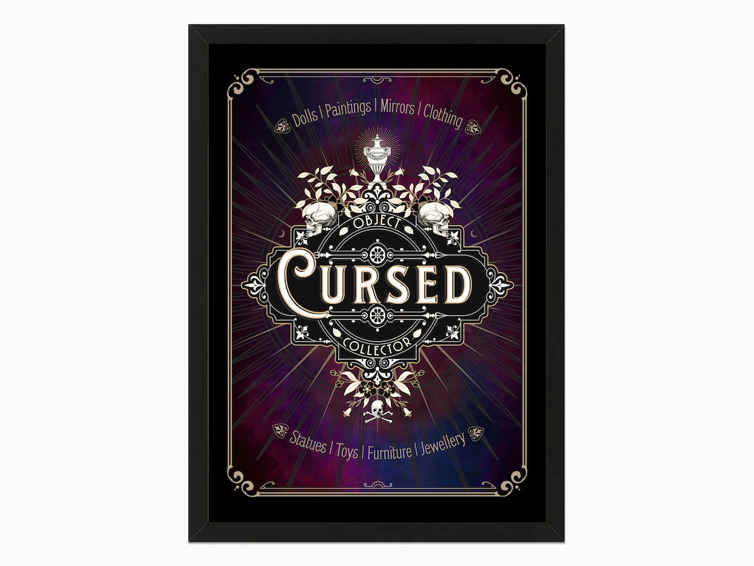 Cursed Object Collector Vintage Style Printable Haunted Items Mansion ...