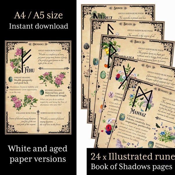 Book of Shadows Printable Pages - Etsy