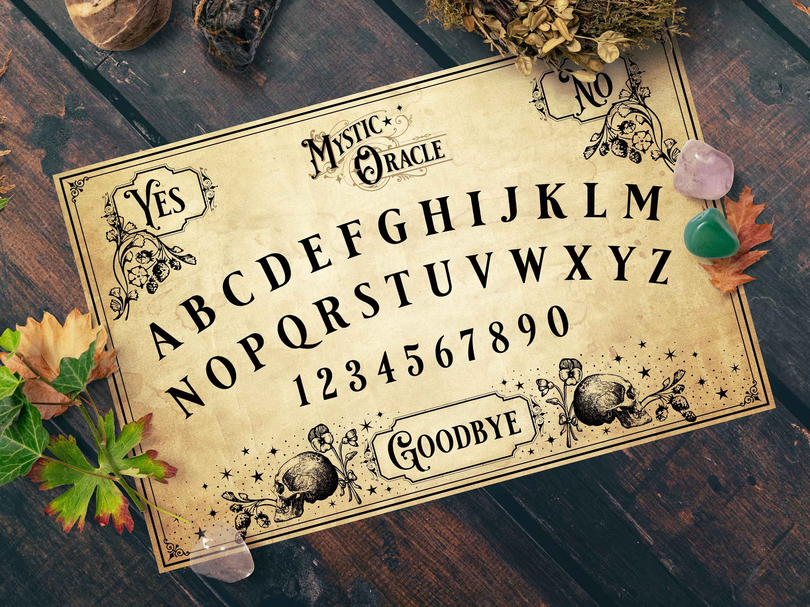 Victorian Ouija Board Printable, Vintage Style. Pendulum Board for ...