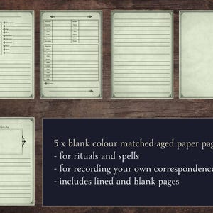 8 Yule Book of Shadows Pages, Rituals, Correspondences & Blank ...