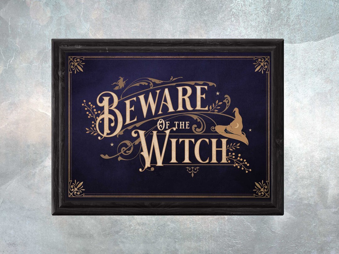 Beware of the Witch House Vintage Style Welcome Sign - Etsy