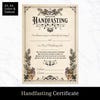 Handfasting Certificate, Pagan Wedding Certificate Printable. Wiccan ...