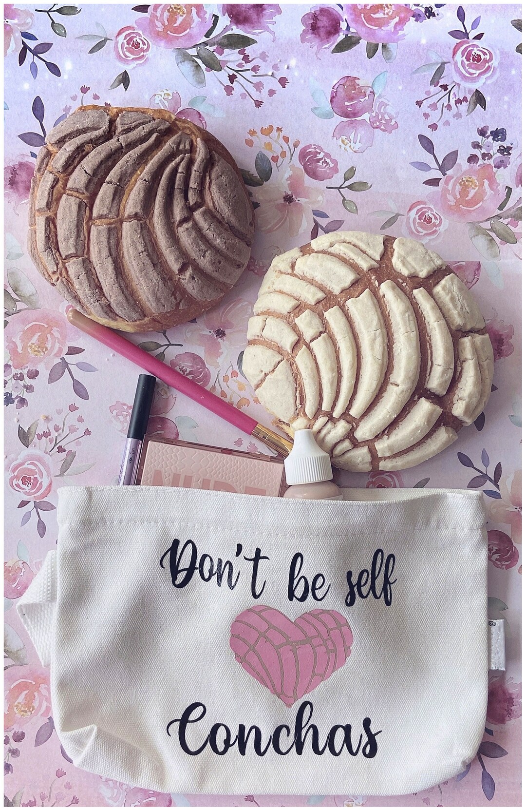 Don't Be Self Conchas Pan Dulce Sweet Bread Concha Cute Cosmetic Makeup ...
