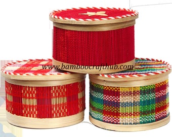 Round Bamboo Box - Etsy
