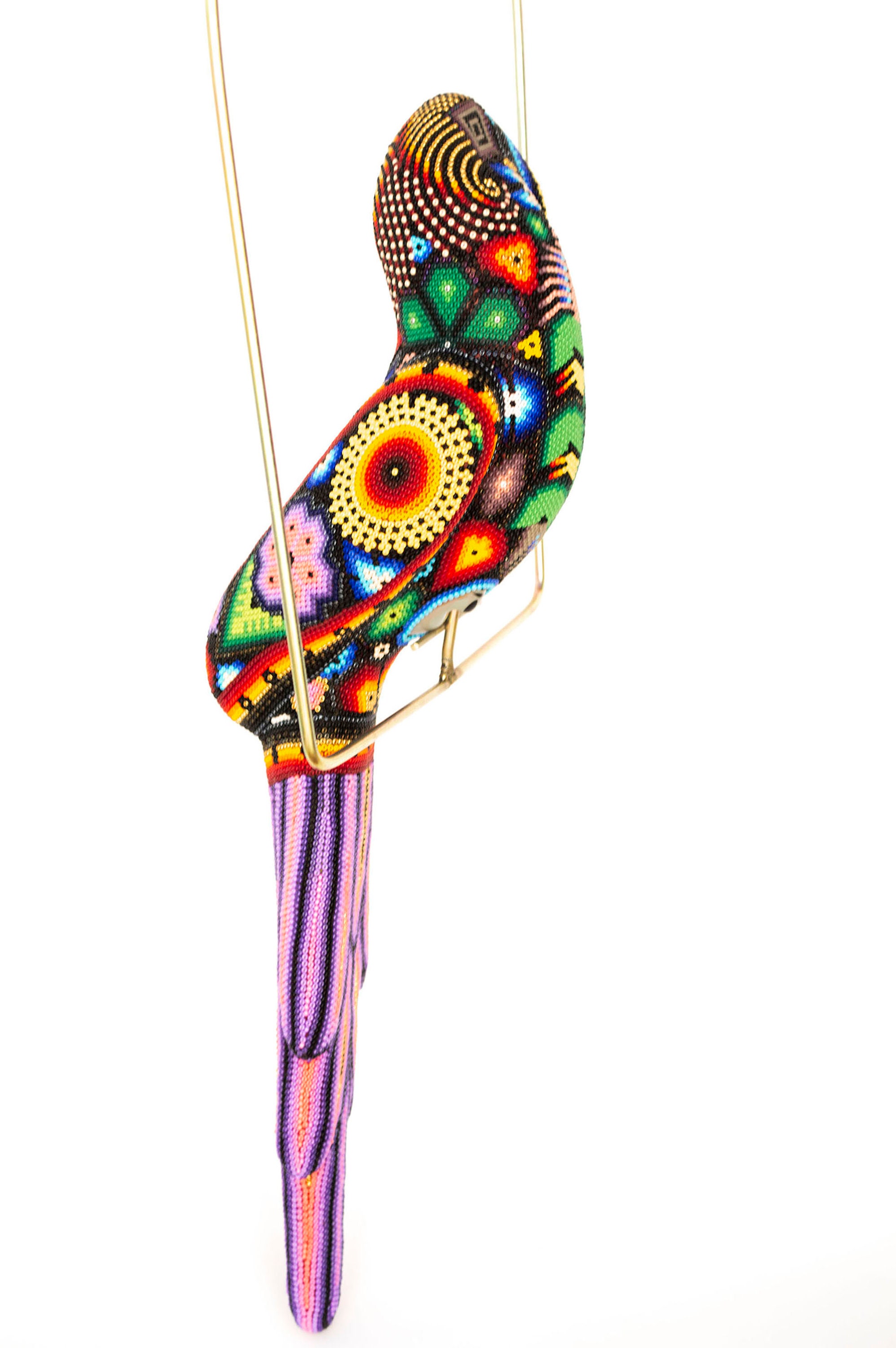 Mexican Indigenous Huichol Folk Bead Art the Beautiful Macaw - Etsy