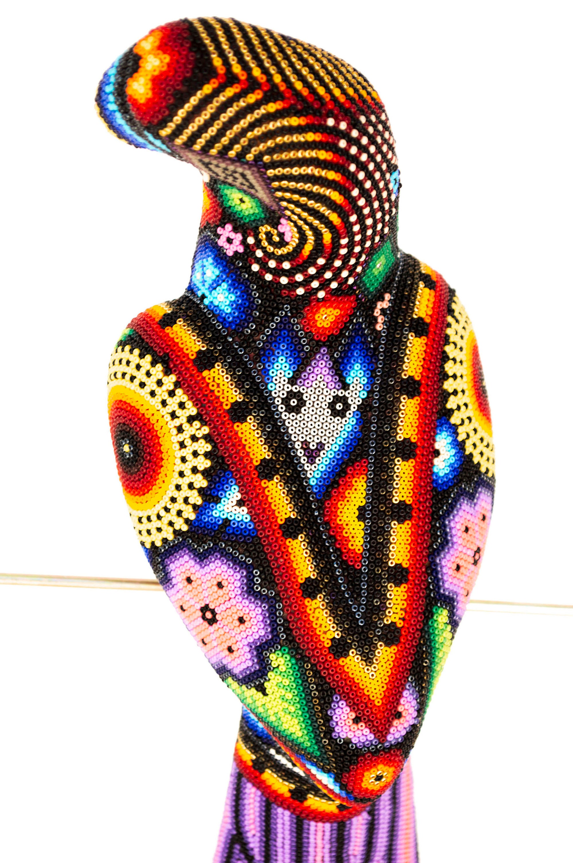Mexican Indigenous Huichol Folk Bead Art the Beautiful Macaw - Etsy