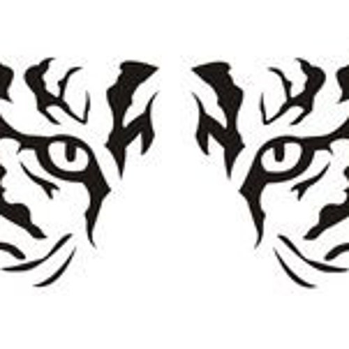 Tiger Face Decal Vinyl Car Decal Window Decal Laptop - Etsy