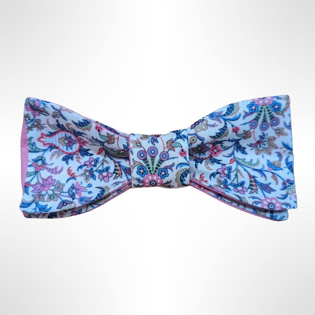 Pink Panther - Pink Paisley Bow Tie - Etsy