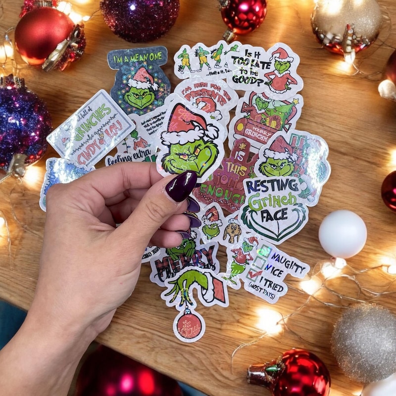 The Grinch Stickers - Etsy