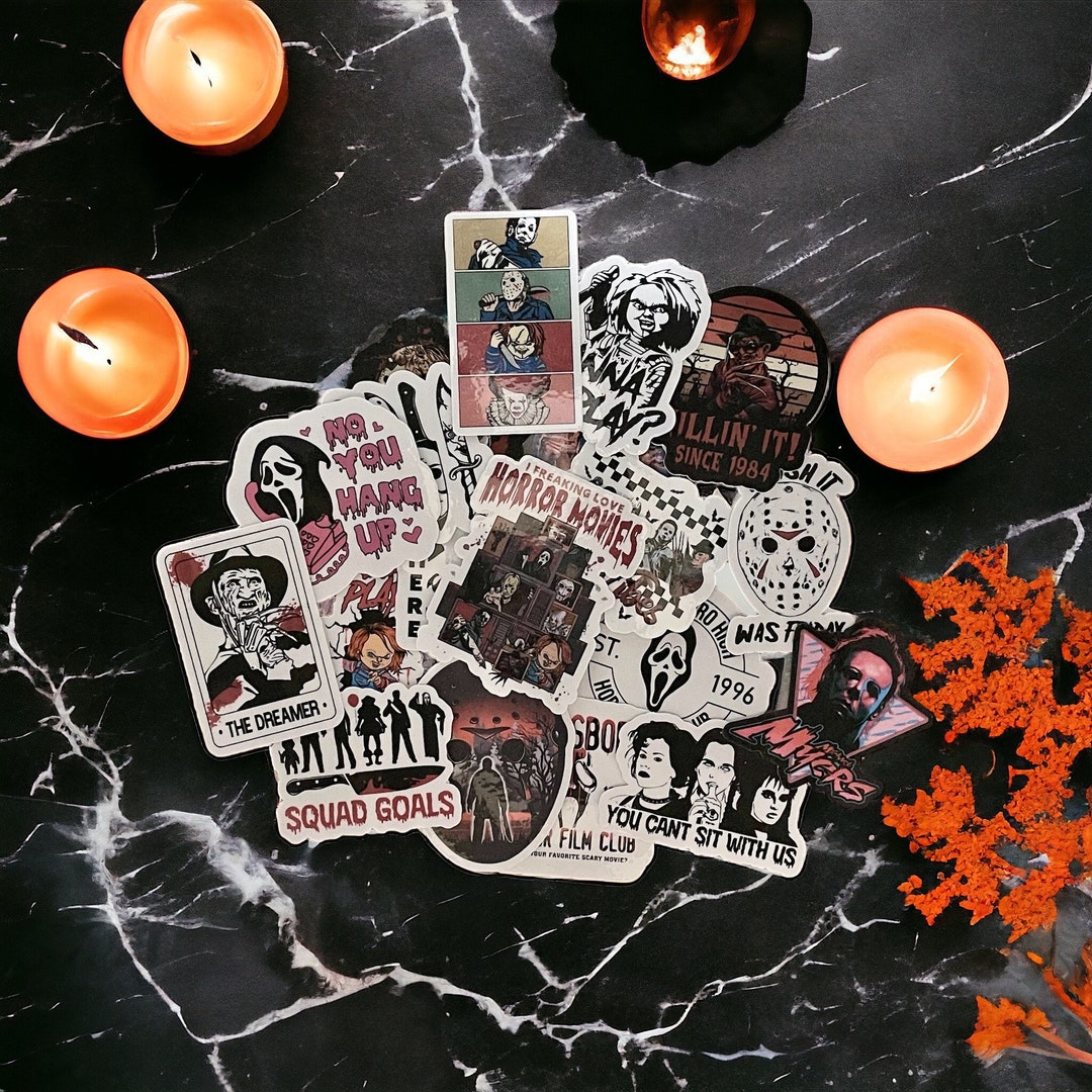 Horror Movie Icon Sticker Pack of 20 - Etsy