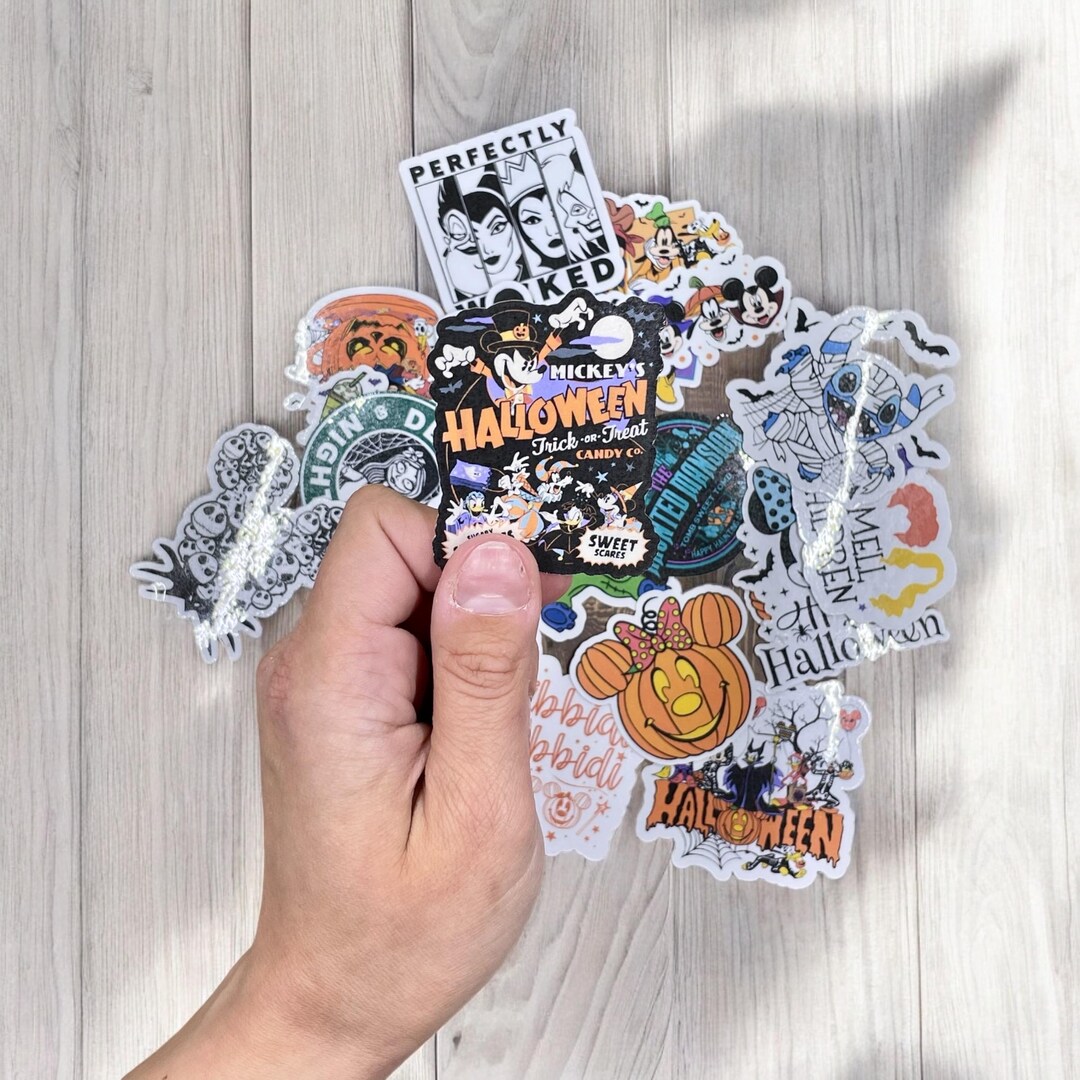 Disney Halloween Sticker Pack of 20 - Etsy