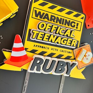 Warning Official Teenager Topper | Official Teenager Caketopper ...