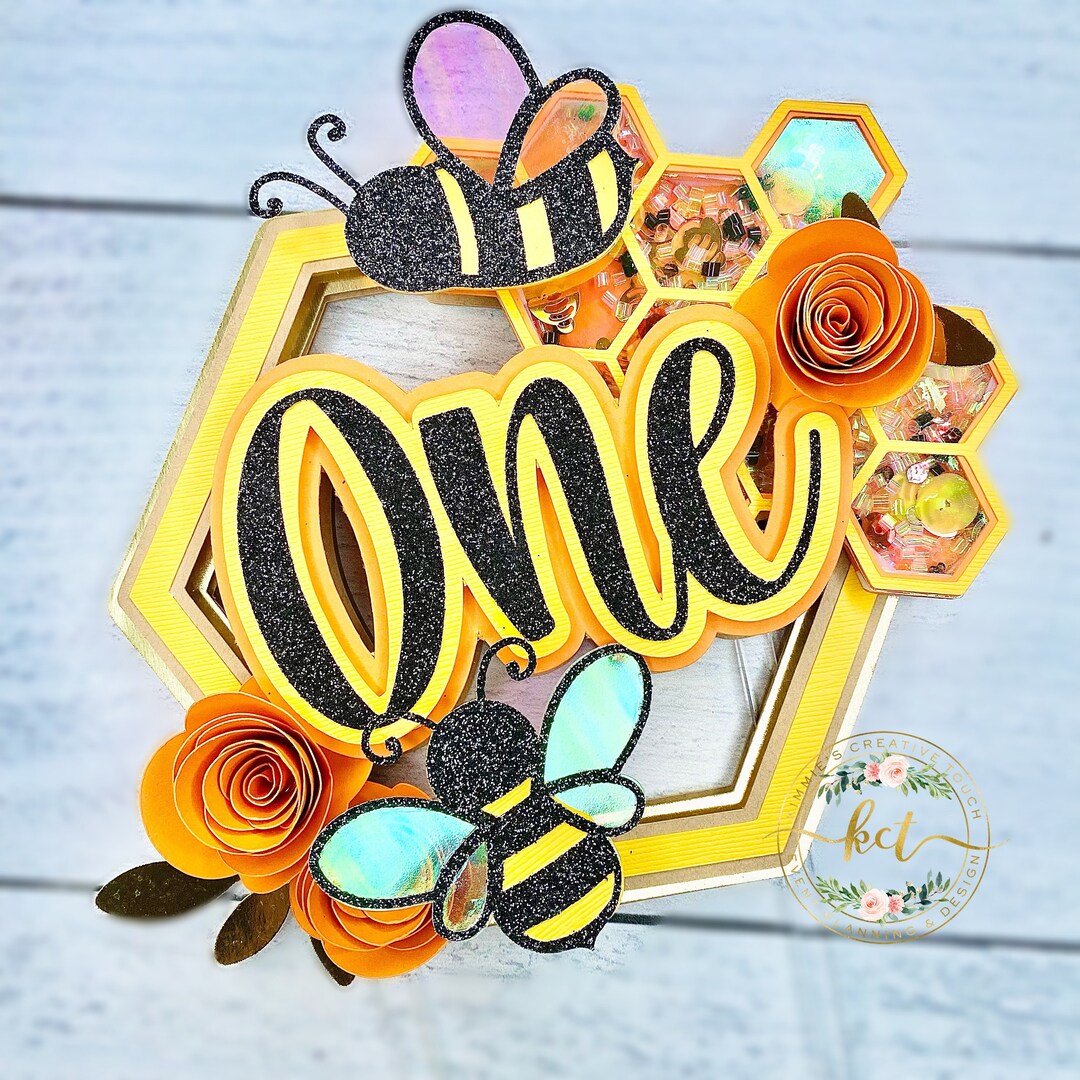 Bee Cake Topper | Bee Birthday Decor | Bubble Bee Cake Topper | Bubble ...