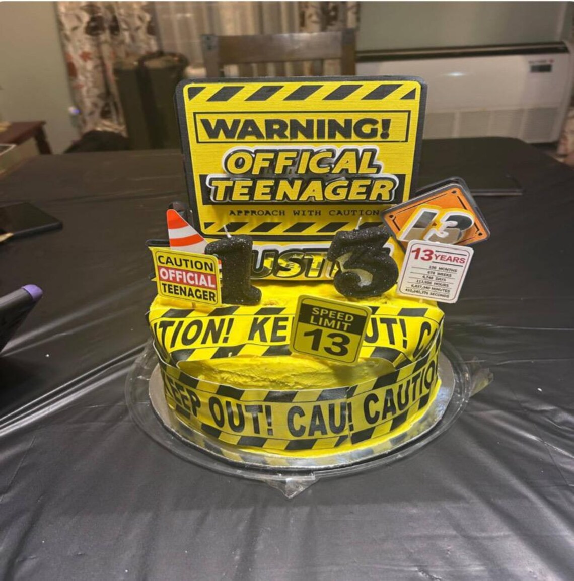 Warning Official Teenager Topper | Official Teenager Caketopper ...