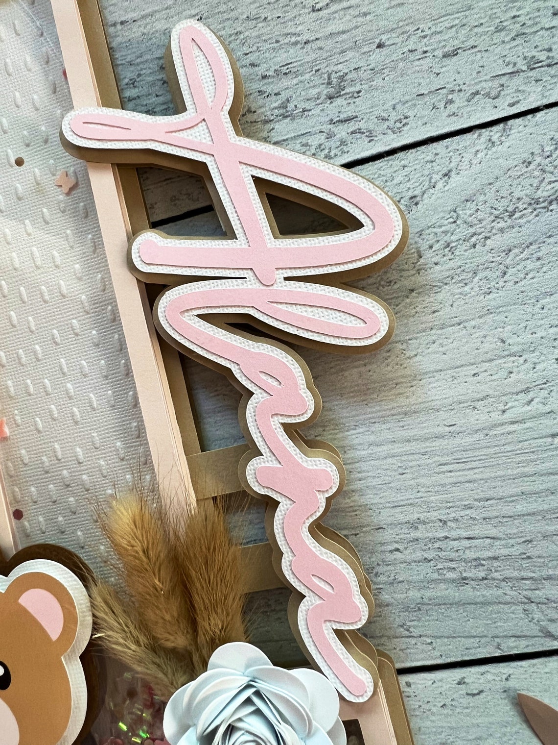 Boho Bear Cake Topper Boho Cake Topper Boho 1st Birthday - Etsy