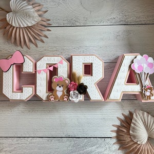 Boho One 3d Letters | Boho Centerpieces | Boho Party Decor | Baby Bear ...