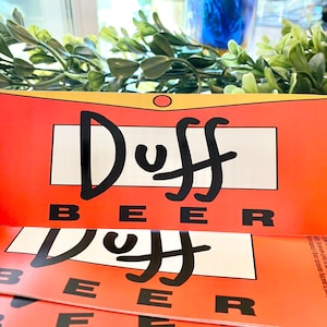 Duff Beer Bottle Label | the Simpsons Duff Beer Labels | the Simpsons ...