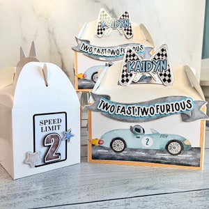 Two Fast Cake Topper | Two Fast Birthday | Two Fast Birthday Decoration ...