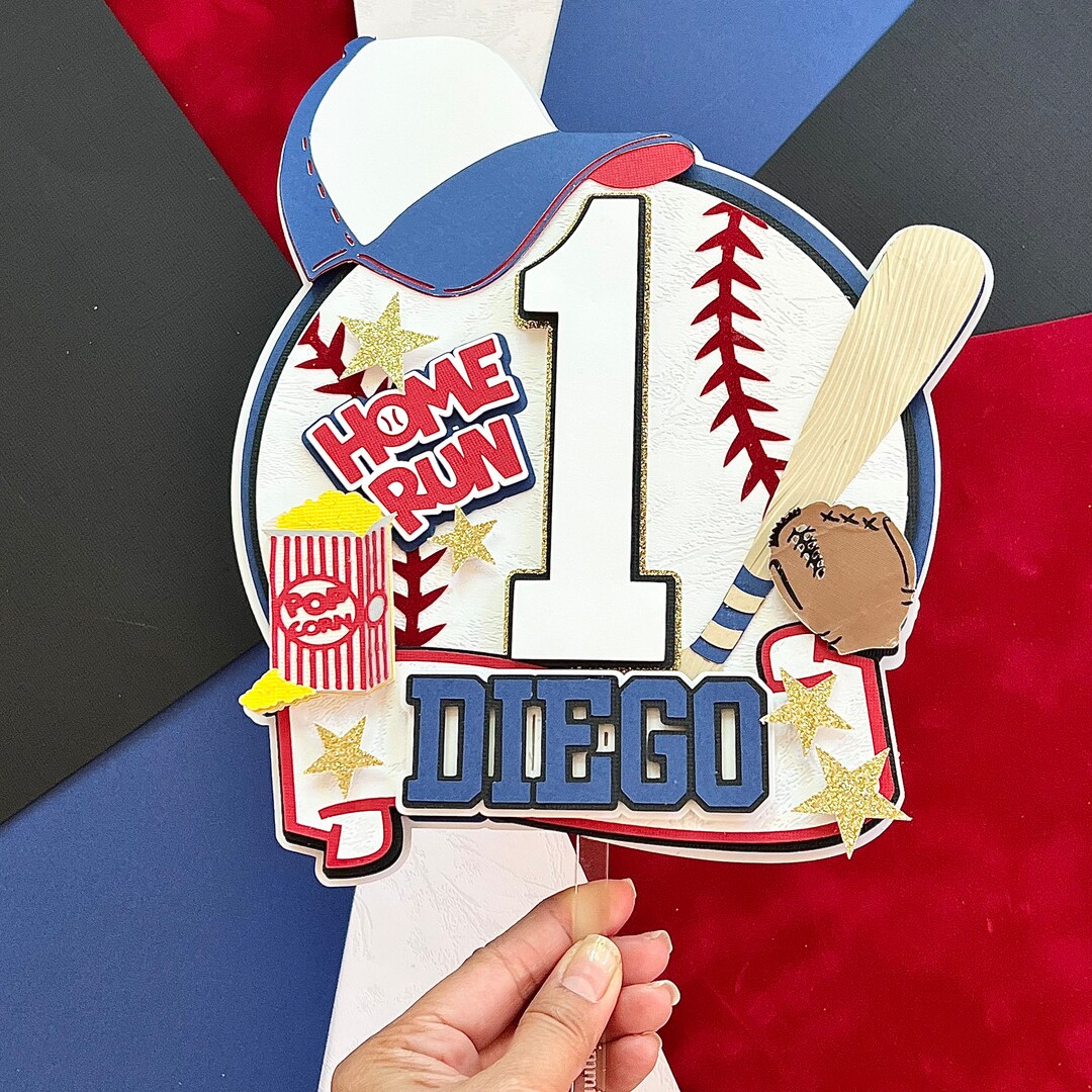 Baseball Cake Topper Baseball Party Decor Baseball Birthday Decorations ...