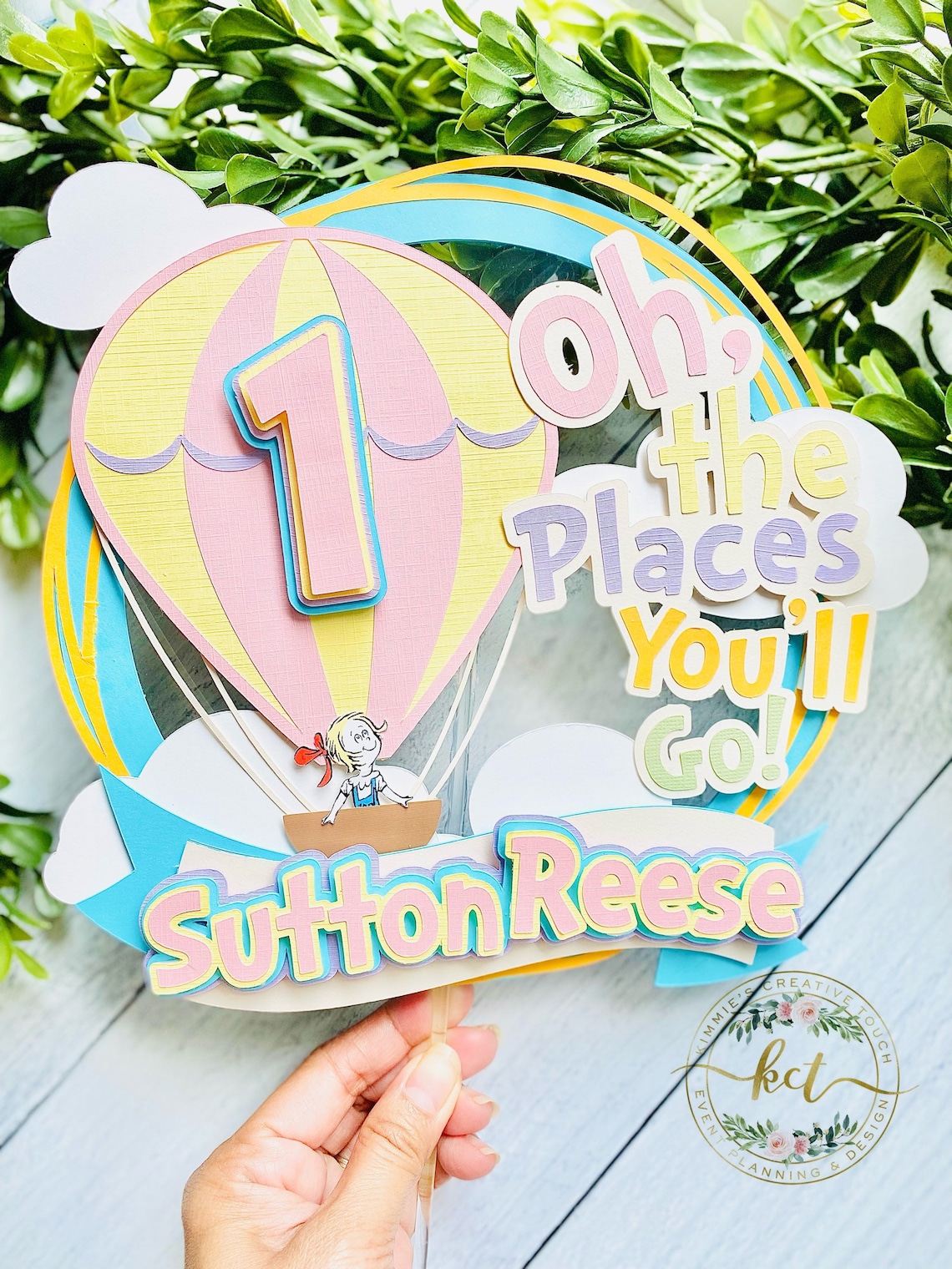 Oh the Places You'll Go Cake Topper/ Centerpiece / Dr. | Etsy