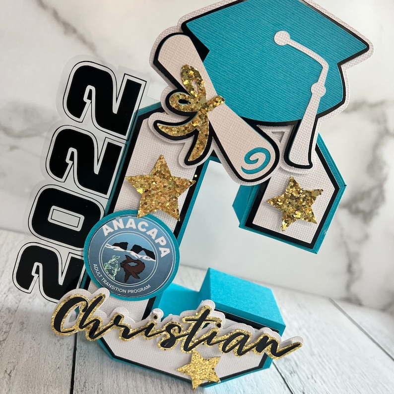 Graduation 3D Letter Graduation Centerpieces Graduation - Etsy