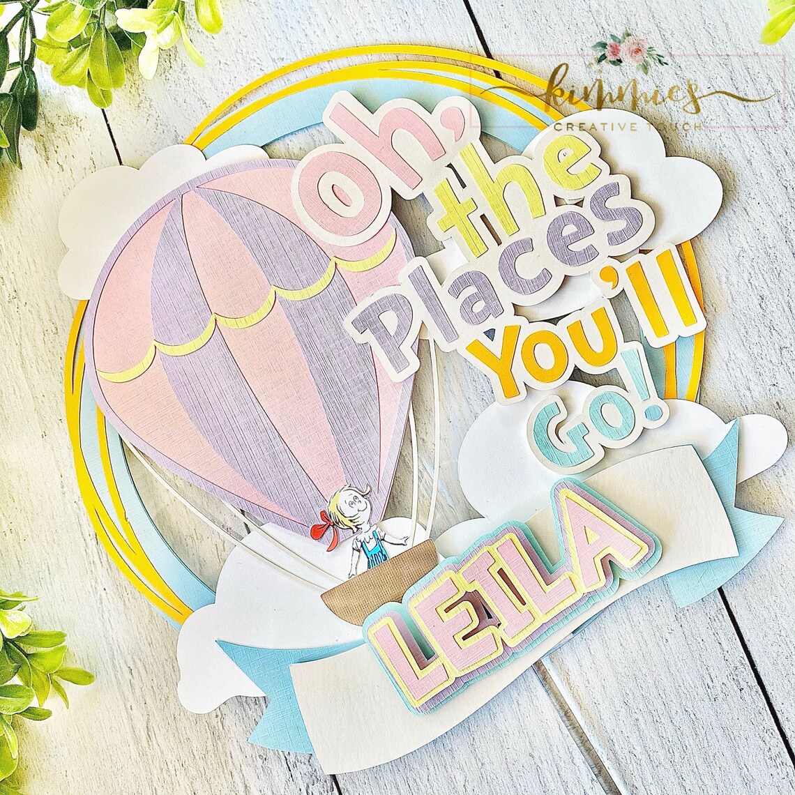 Oh the Places You'll Go Cake Topper/ Centerpiece / Dr. | Etsy