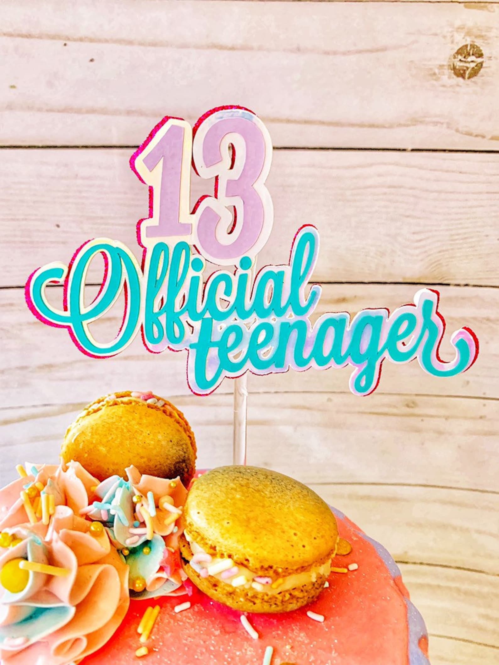 Official Teenager Cake Topper - Etsy