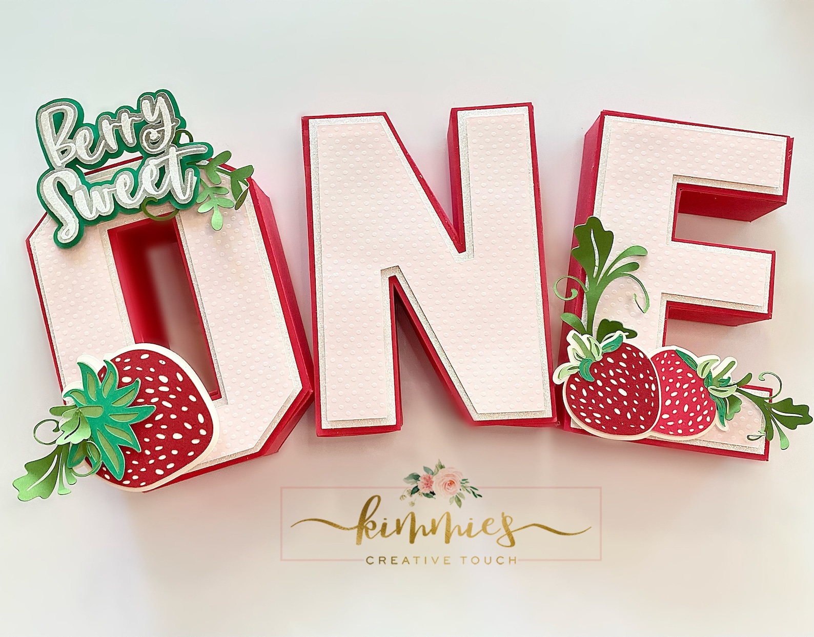 Berry Sweet One 3d Letters Berry Sweet 1st Birthday Sweet - Etsy
