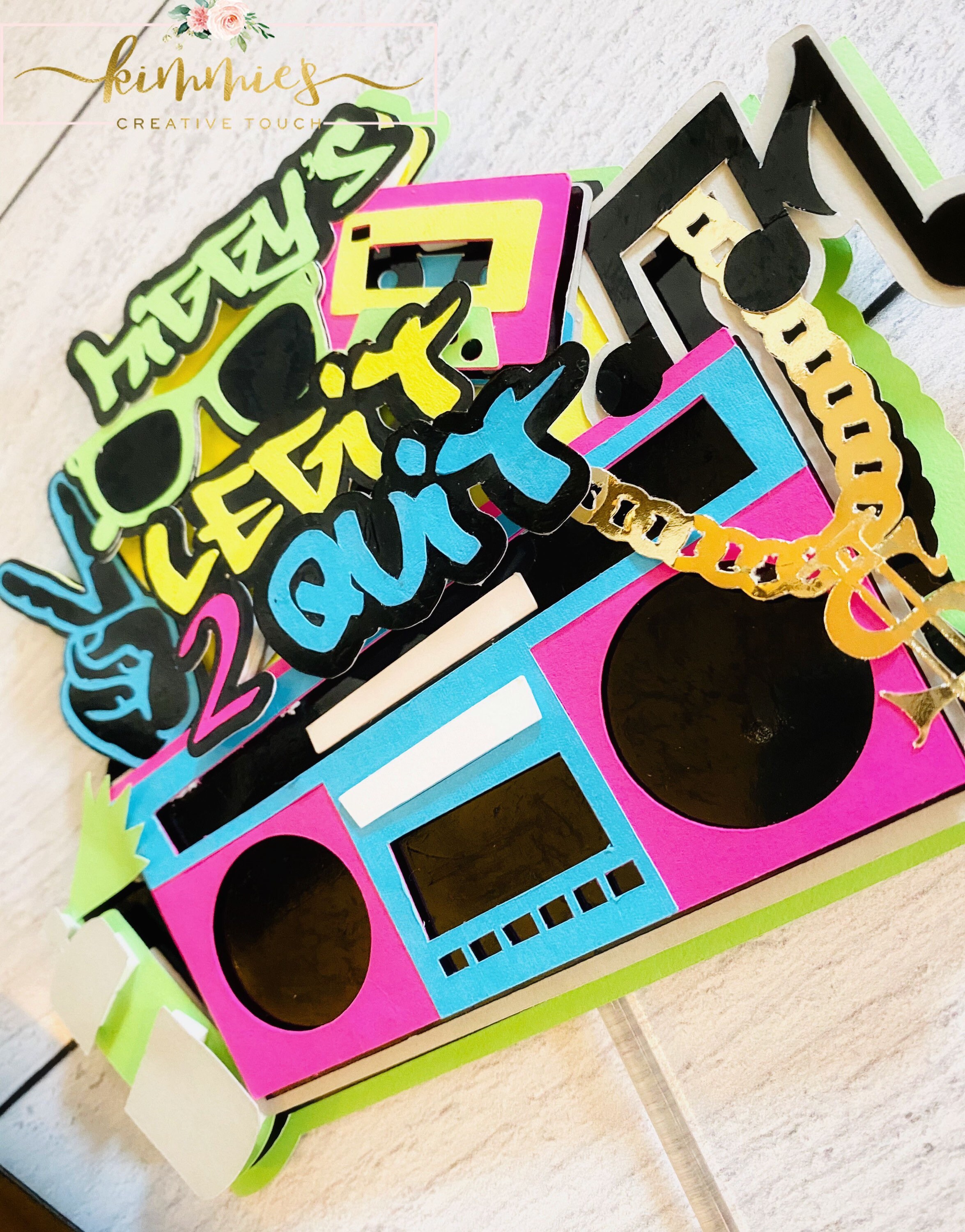 2 Legit 2 Quit Cake Topper/ 90s Cake Topper/ 90s Theme | Etsy