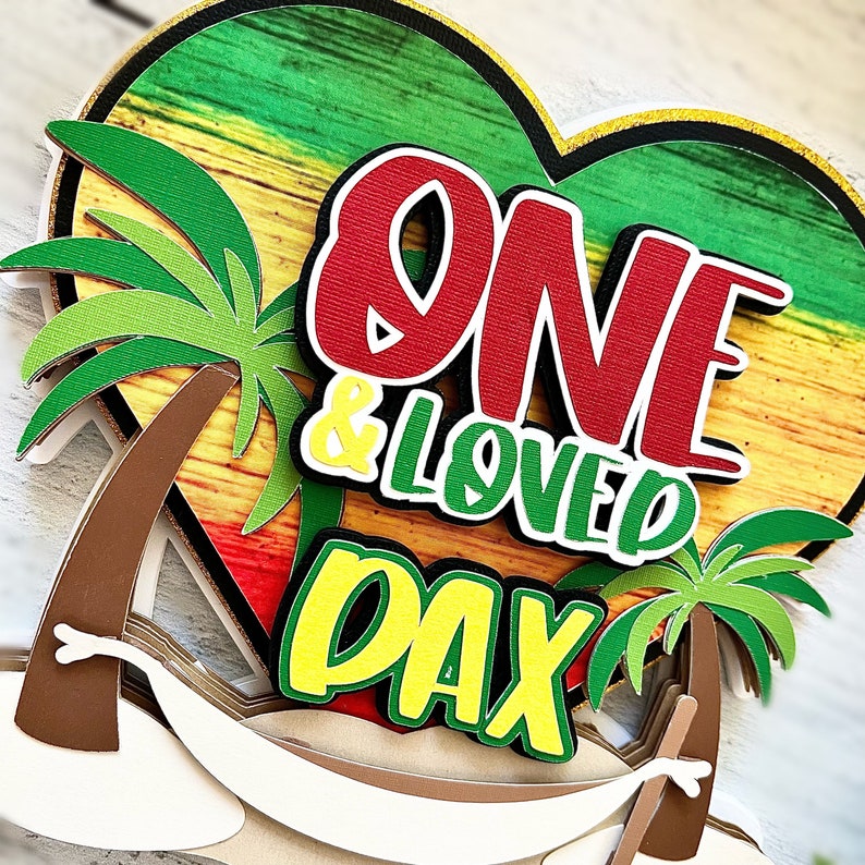 One Love Cake Topper One Love Party One Love Birthday - Etsy