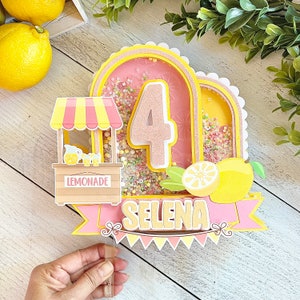 Lemonade Cake Topper | Lemonade Birthday | Lemonade Party Decor | Lemon ...