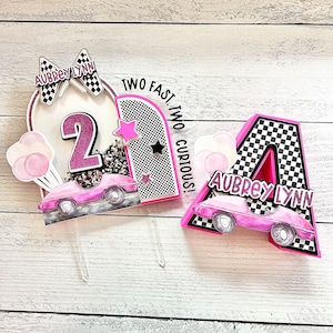 Two Fast Cake Topper | Two Fast Birthday | Two Fast Birthday Decoration ...