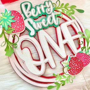 Berry Sweet One 3d Letters | Berry Sweet 1st Birthday | Sweet One ...